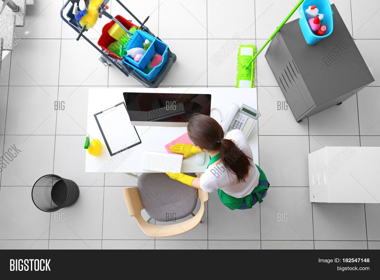 Young Female Cleaner Image & Photo (Free Trial) | Bigstock