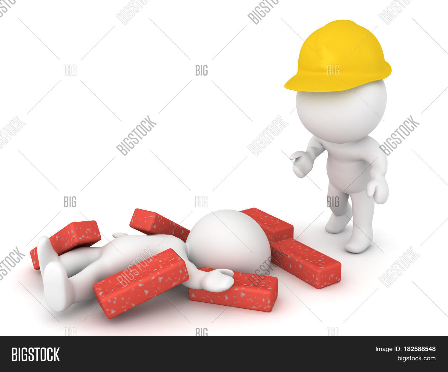 3D Character Injured Image & Photo (Free Trial) | Bigstock