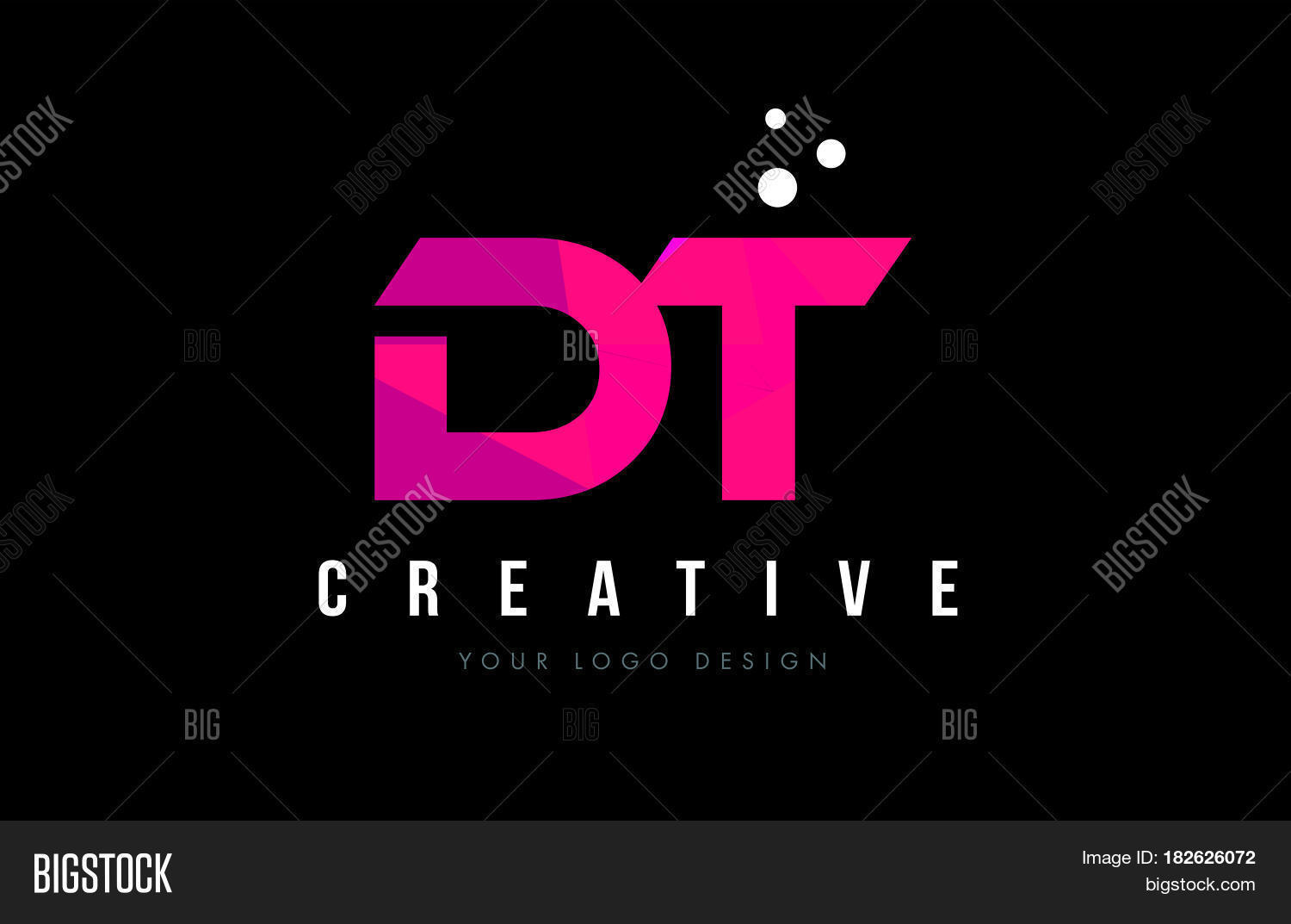 Dt D T Letter Logo Vector & Photo (Free Trial) | Bigstock