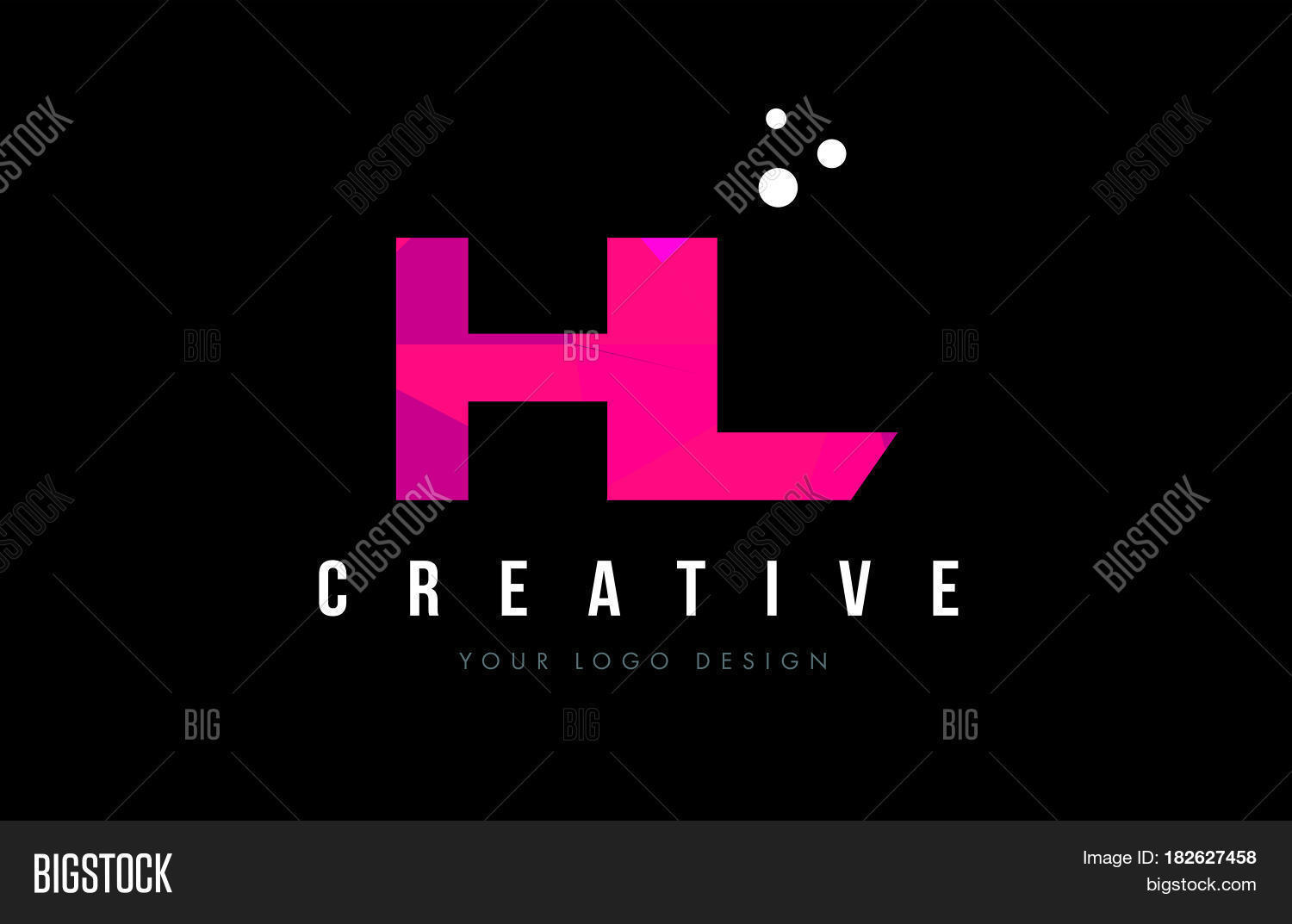 Hl H L Letter Logo Vector & Photo (Free Trial) | Bigstock