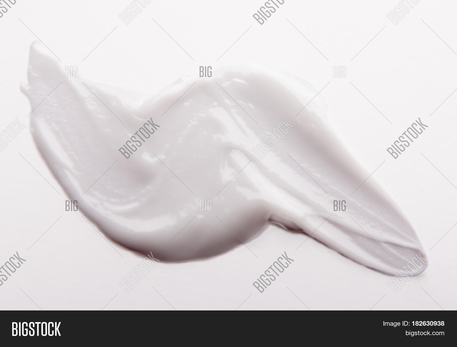Smear Cream Isolated Image & Photo (Free Trial) | Bigstock