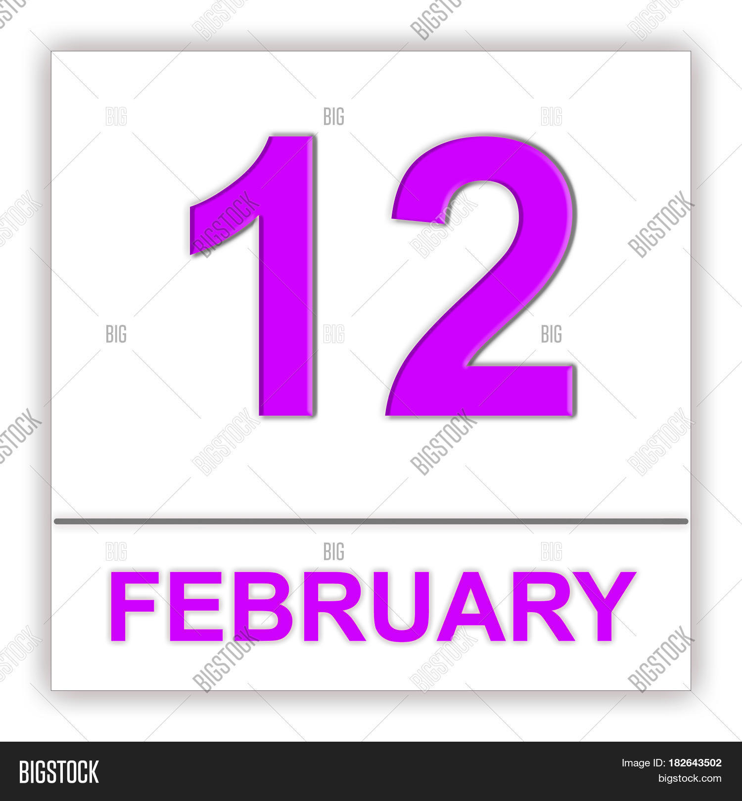 February 12. Day On Image & Photo (Free Trial) | Bigstock