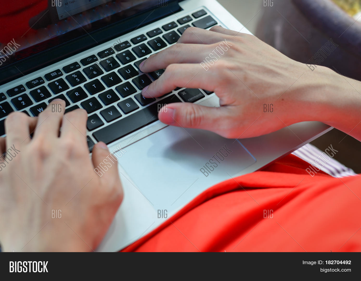 Man Typing On Laptop Image & Photo (Free Trial) | Bigstock