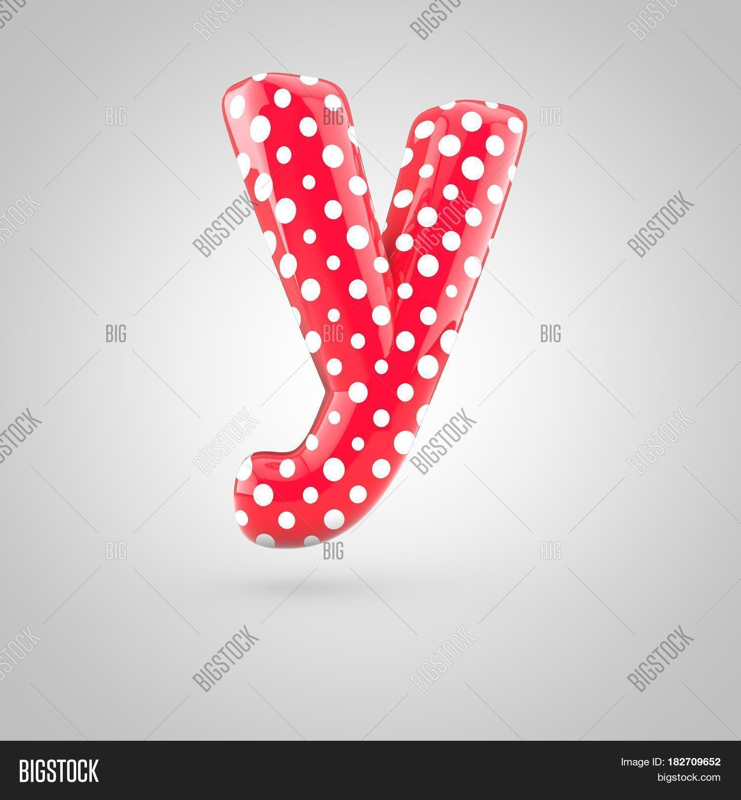 Letter Y Red