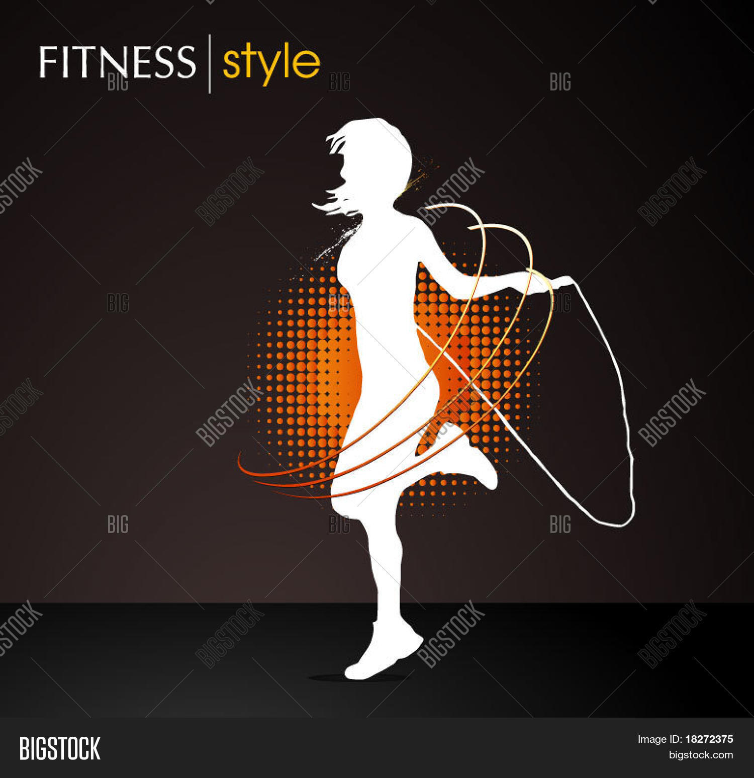 Girl Jumping Skipping Vector & Photo (Free Trial) | Bigstock