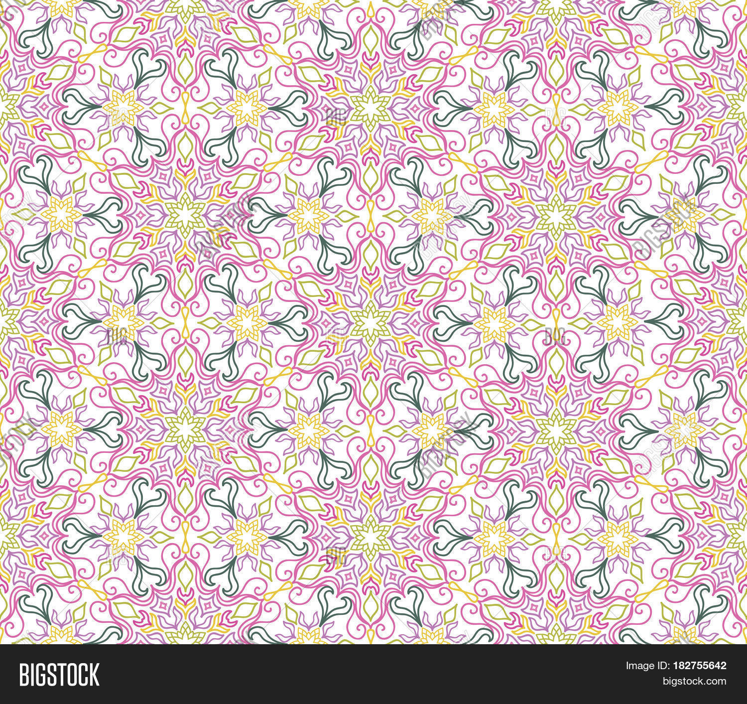 Flourish Tiled Pattern Image & Photo (Free Trial) | Bigstock