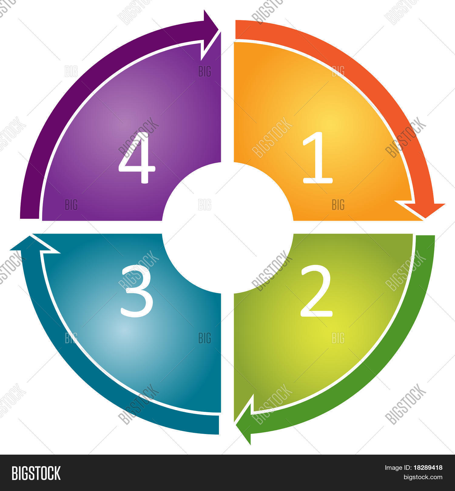 Four Blank Numbered Image & Photo (Free Trial) | Bigstock