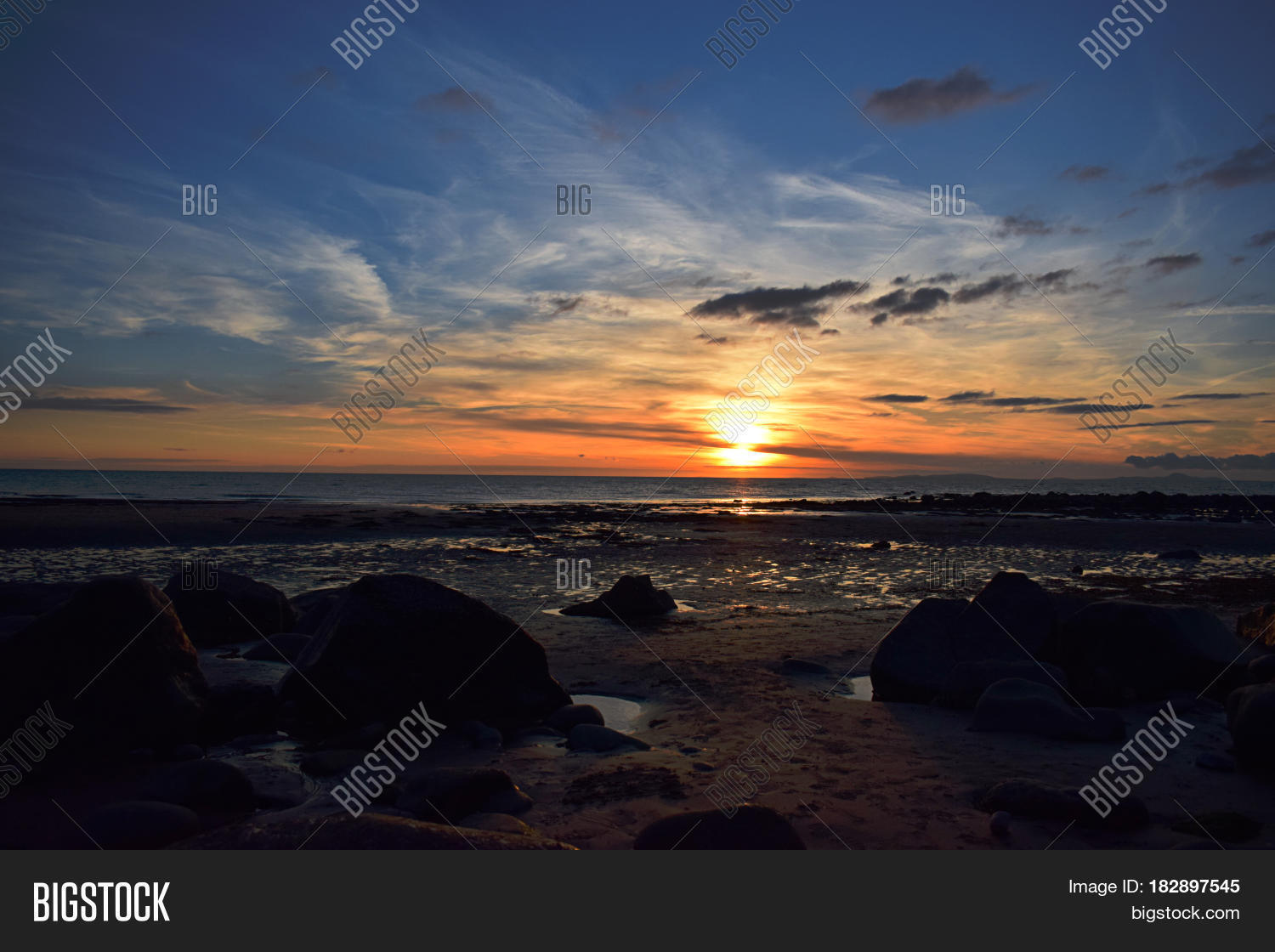 Beautiful Welsh Sunset Image & Photo (Free Trial) | Bigstock