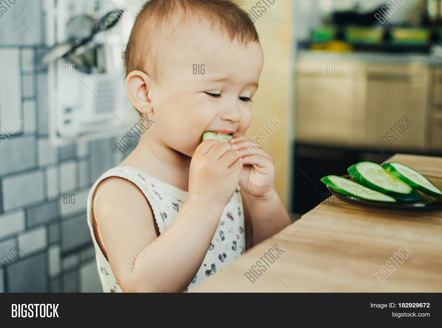 Little Boy Eating Image & Photo (Free Trial) | Bigstock
