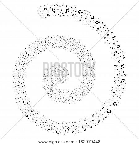 Music Notes Exploding Vector & Photo (Free Trial) | Bigstock