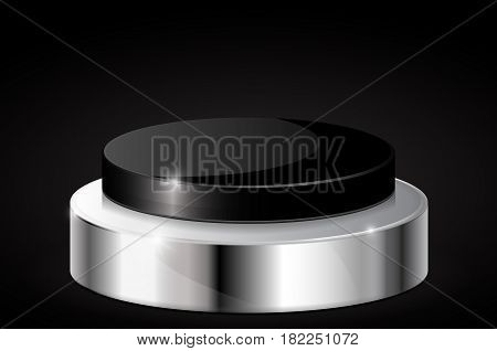 Black Push Button Vector & Photo (Free Trial) | Bigstock