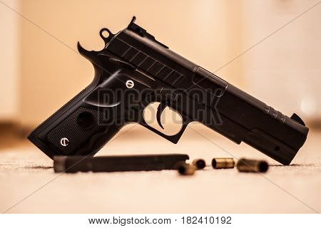 Gun On Floor, Crime, Image & Photo (Free Trial) | Bigstock
