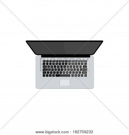 Laptop Icon. Top View Vector & Photo (Free Trial) | Bigstock