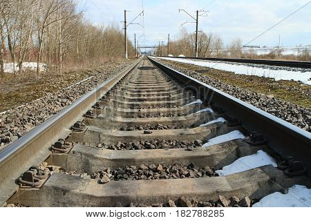 Rails Railway Forward Image & Photo (Free Trial) | Bigstock
