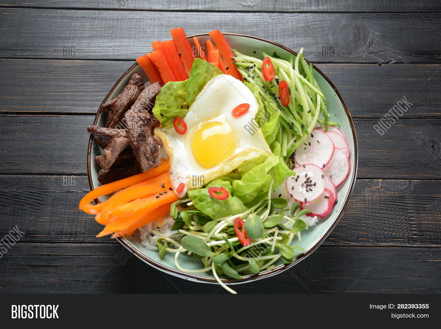 Bi Bim Bap Rice Fried Image & Photo (Free Trial) | Bigstock