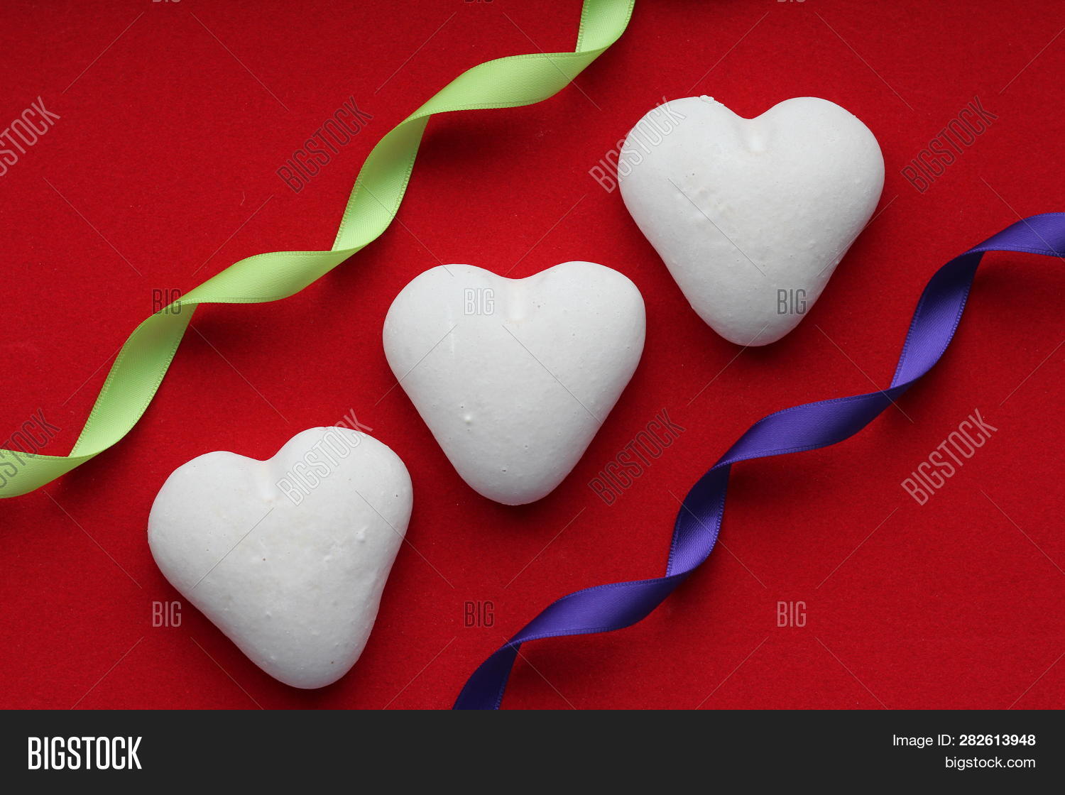 White Heart On Colored Image & Photo (Free Trial) | Bigstock
