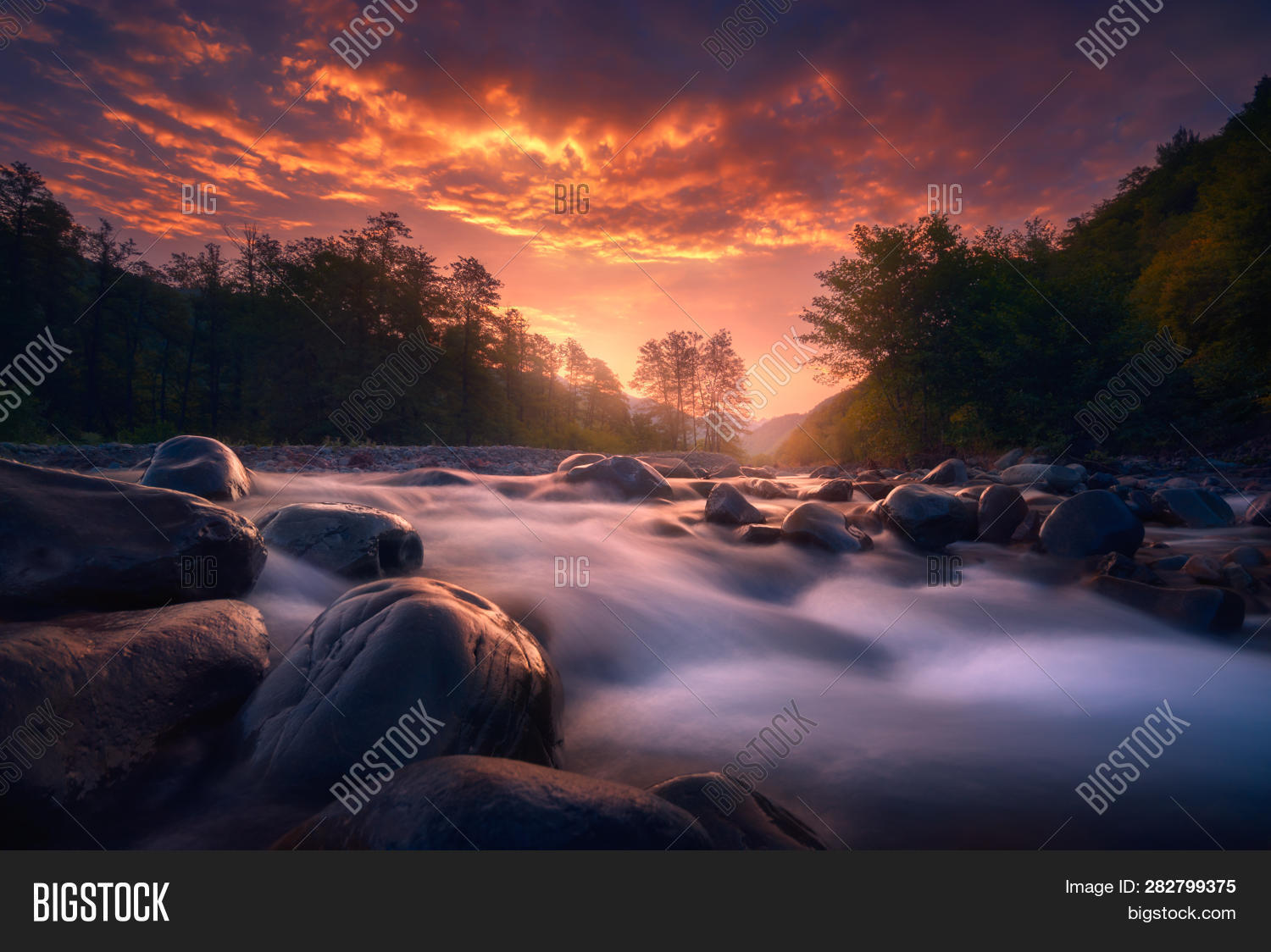 Beautiful Sunrise Over Image & Photo (Free Trial) | Bigstock