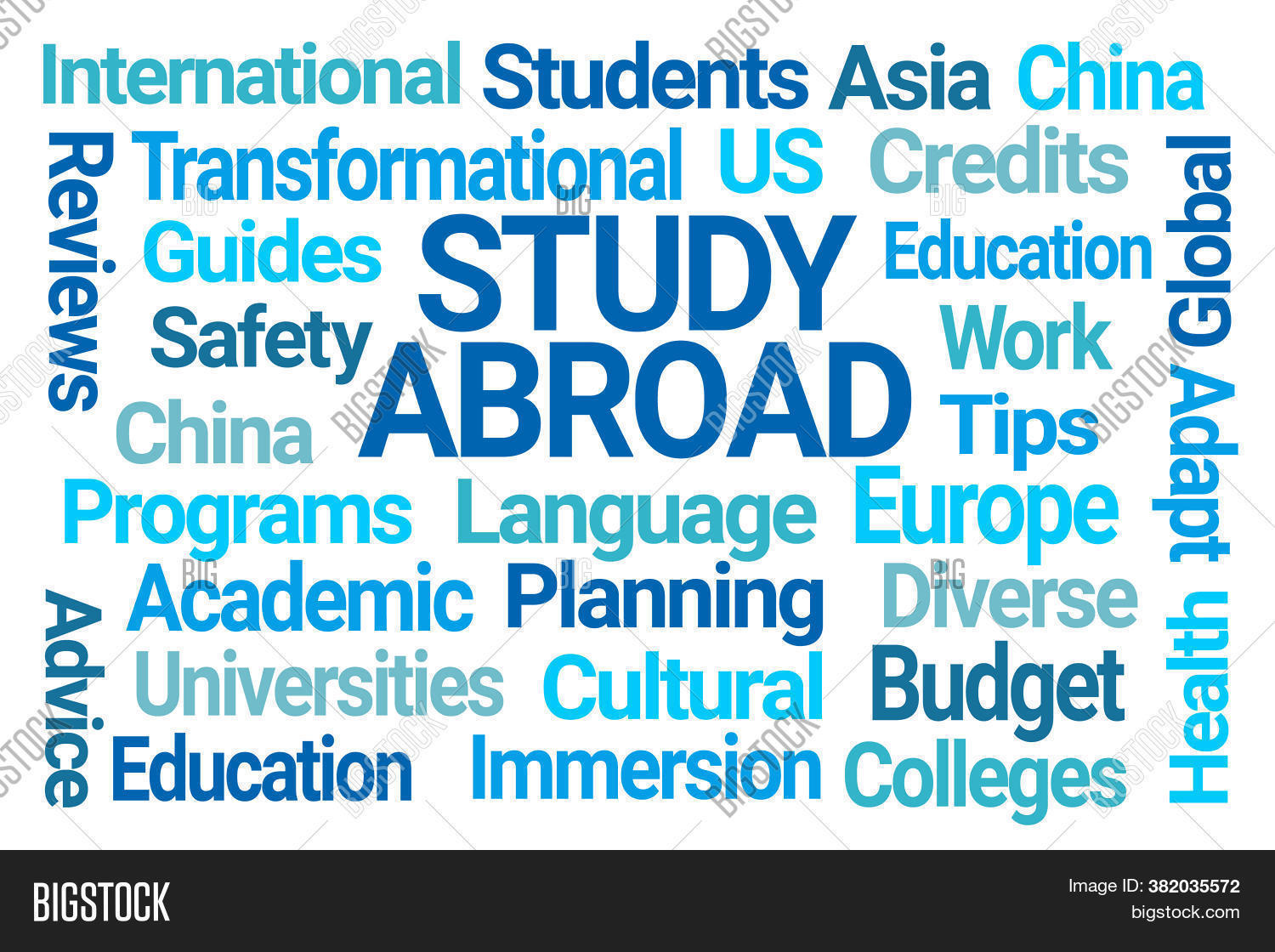 Study Abroad Word Image & Photo (Free Trial) | Bigstock