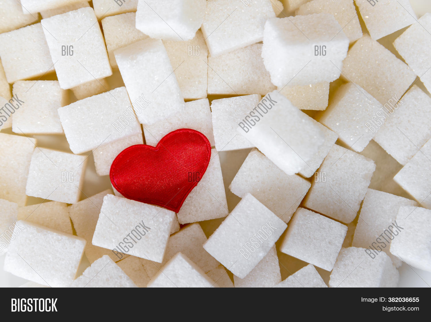 Sugar Cubes Red Heart Image & Photo (Free Trial) | Bigstock