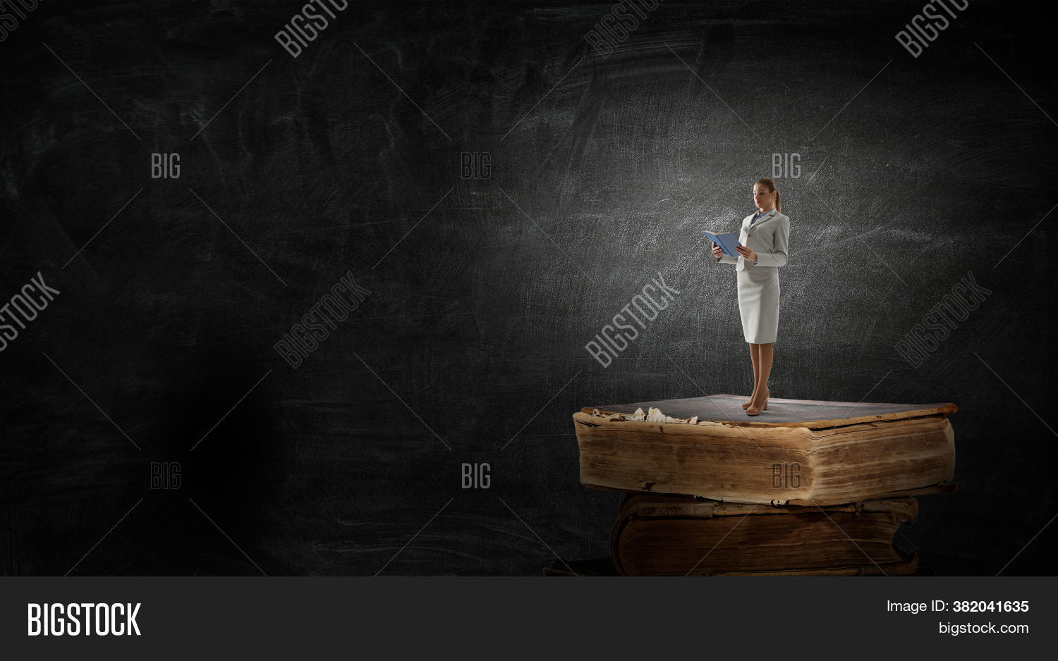 Giant Book Reading Image & Photo (Free Trial) | Bigstock