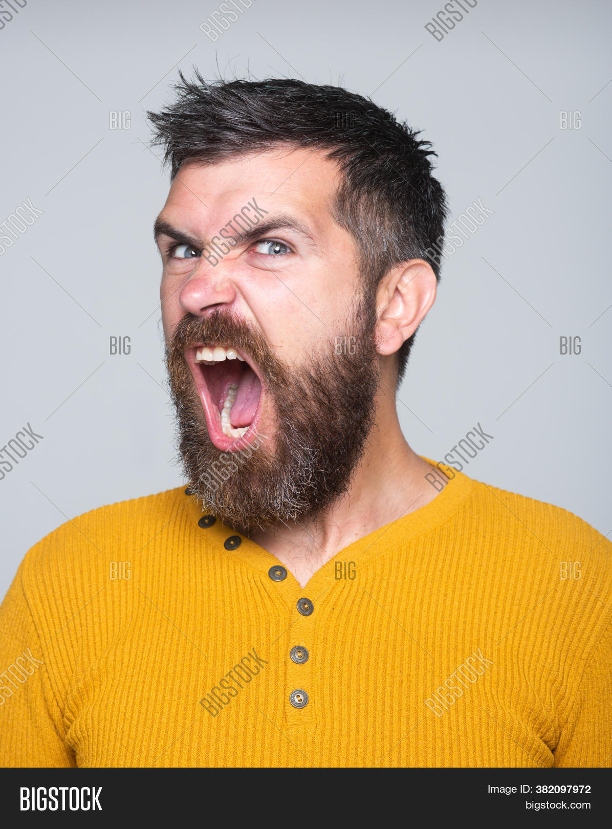 Scream Stressful Face Image & Photo (Free Trial) | Bigstock