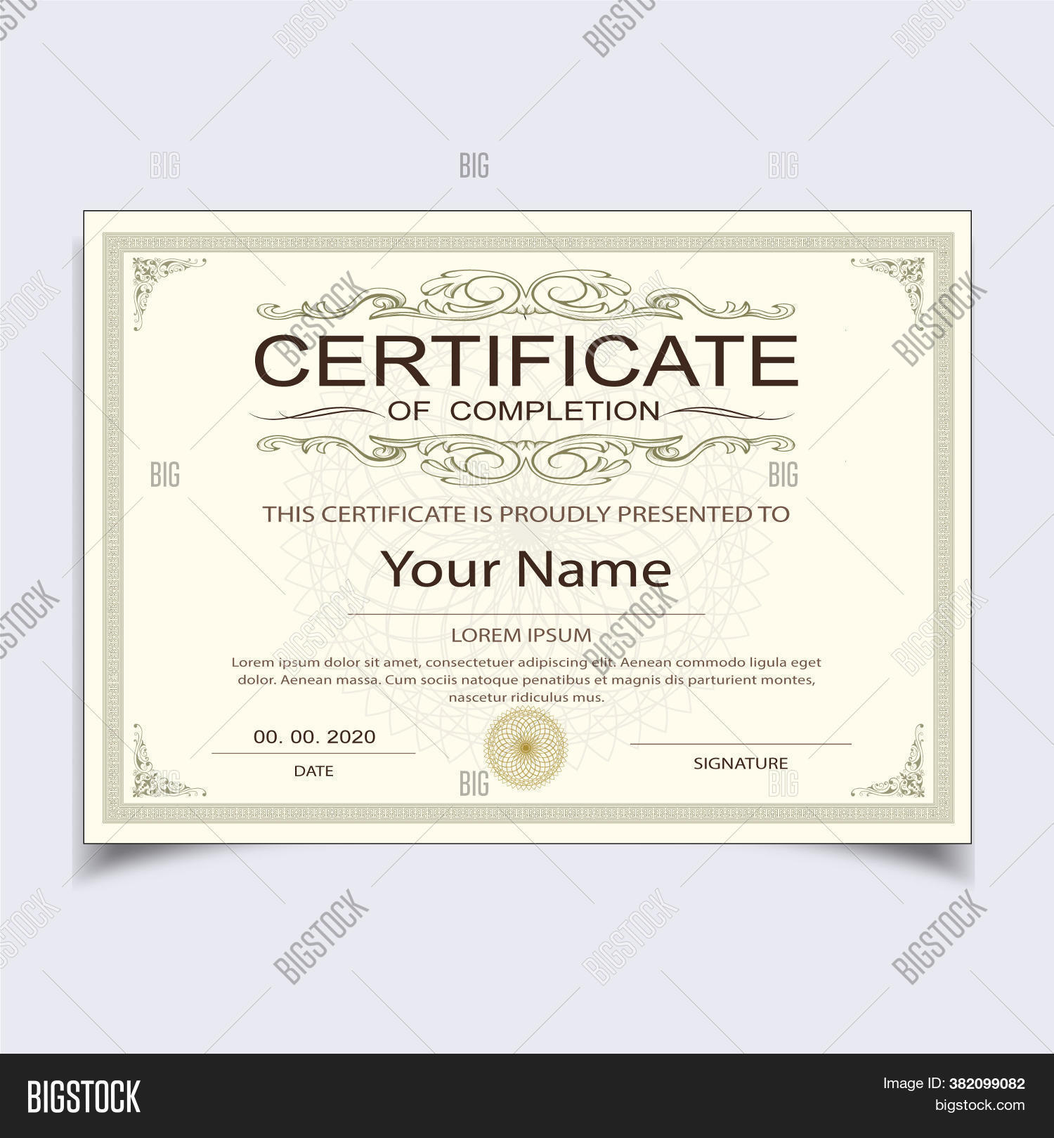Vintage Certificate Image & Photo (Free Trial) | Bigstock