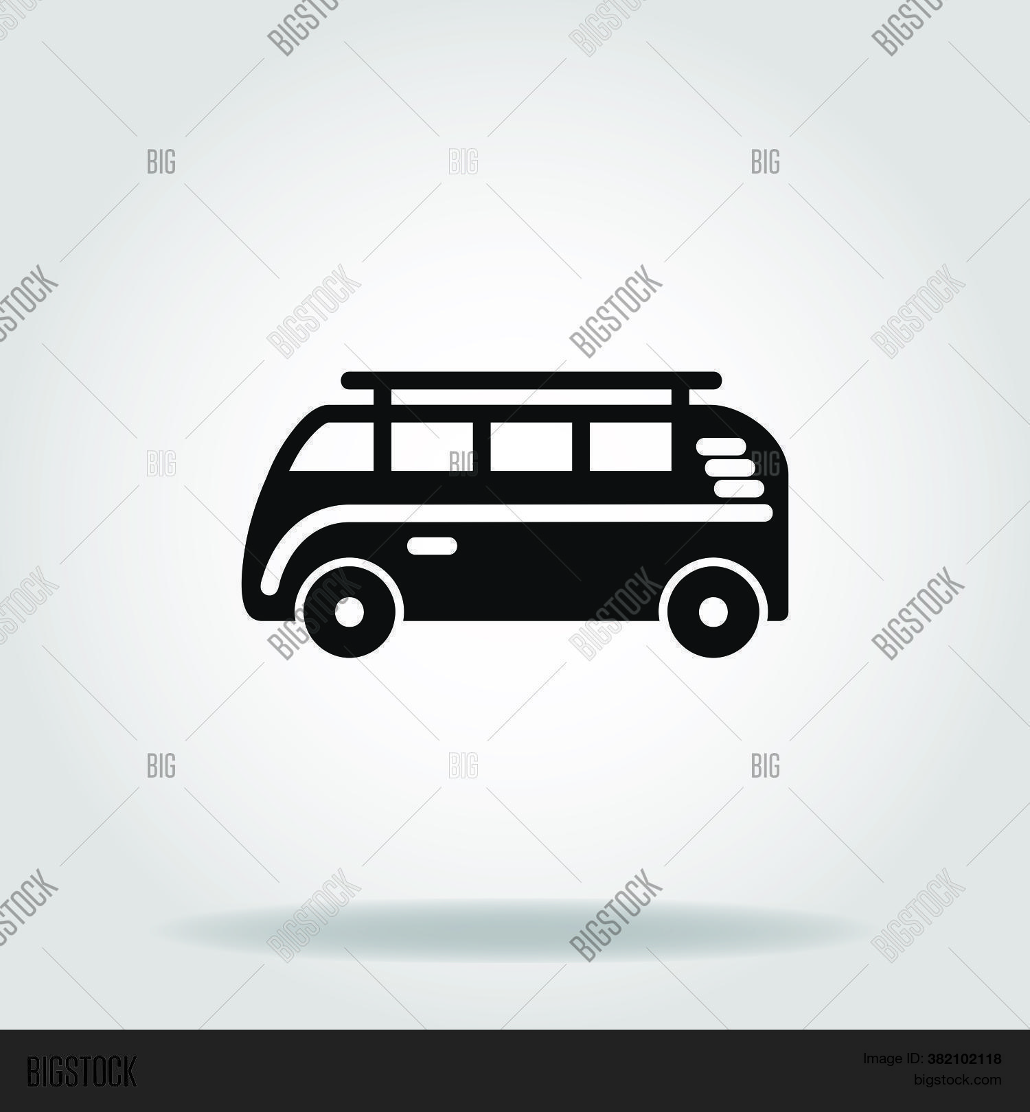 Logo Symbol Mini Bus Vector & Photo (Free Trial) | Bigstock