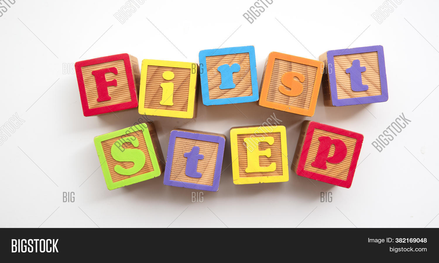 First Step Word Made Image & Photo (Free Trial) | Bigstock
