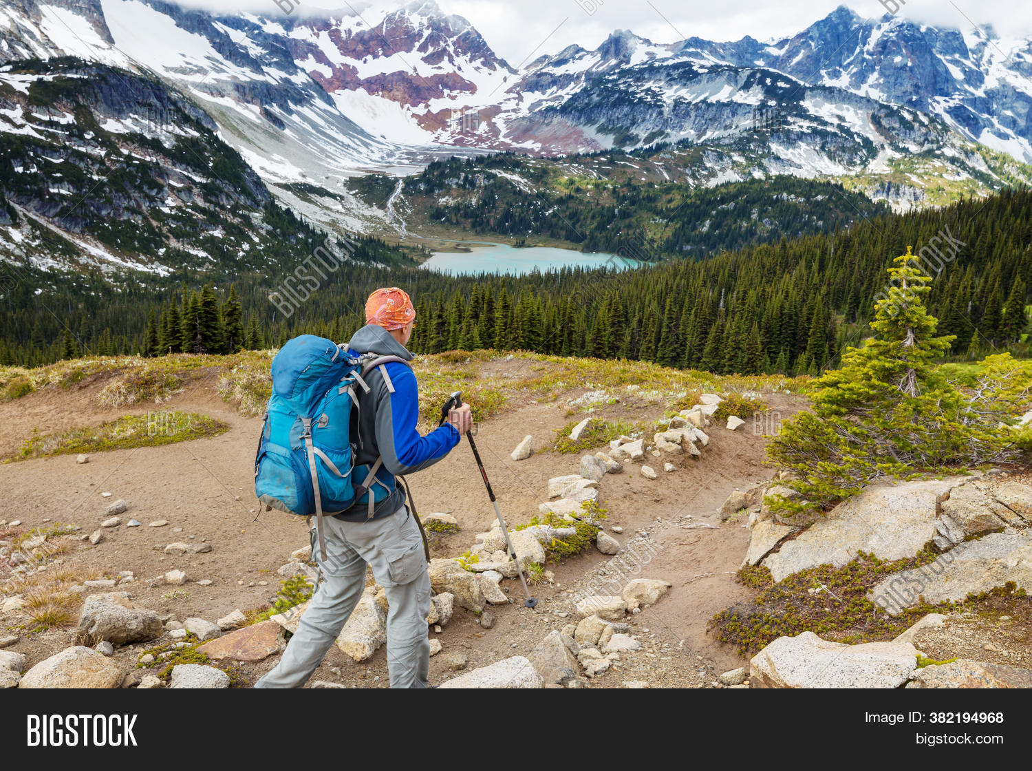 Backpacker Hike High Image & Photo (Free Trial) | Bigstock
