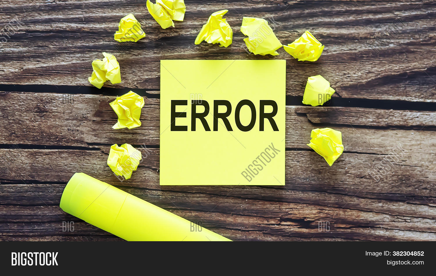 Error . Notes About Image & Photo (Free Trial) | Bigstock