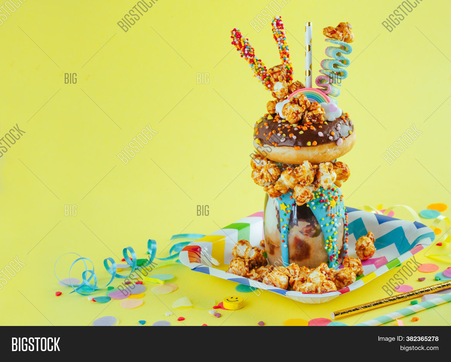 Freak Shake On Yellow Image & Photo (Free Trial) | Bigstock