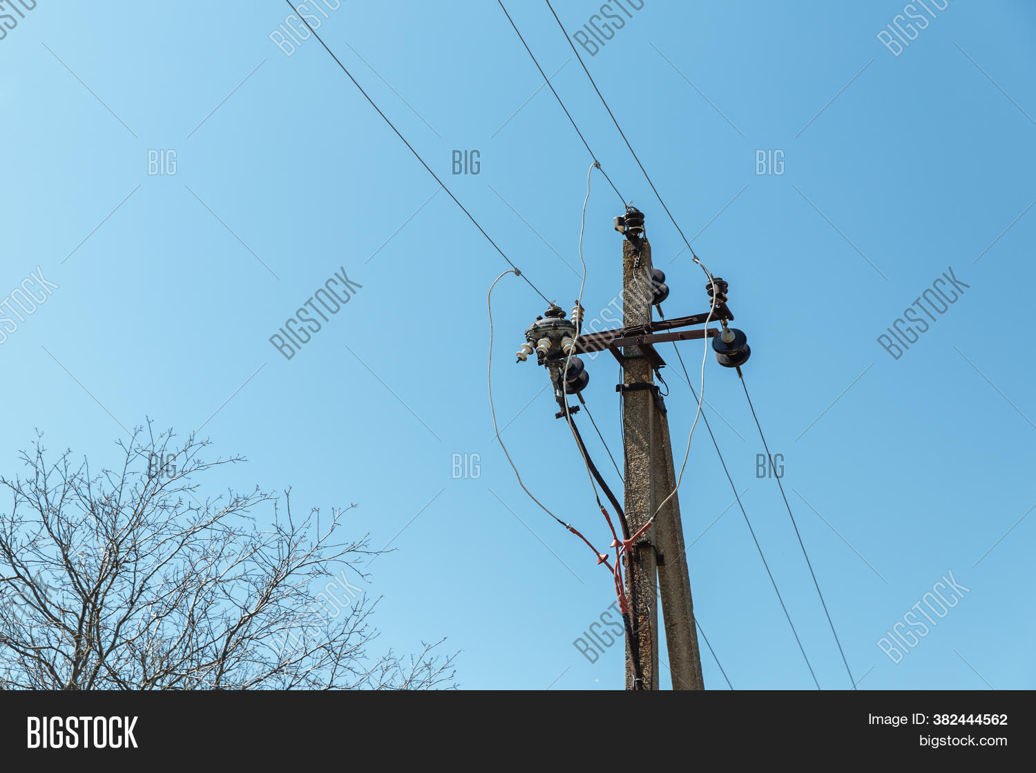 Power Line Post Image & Photo (Free Trial) | Bigstock