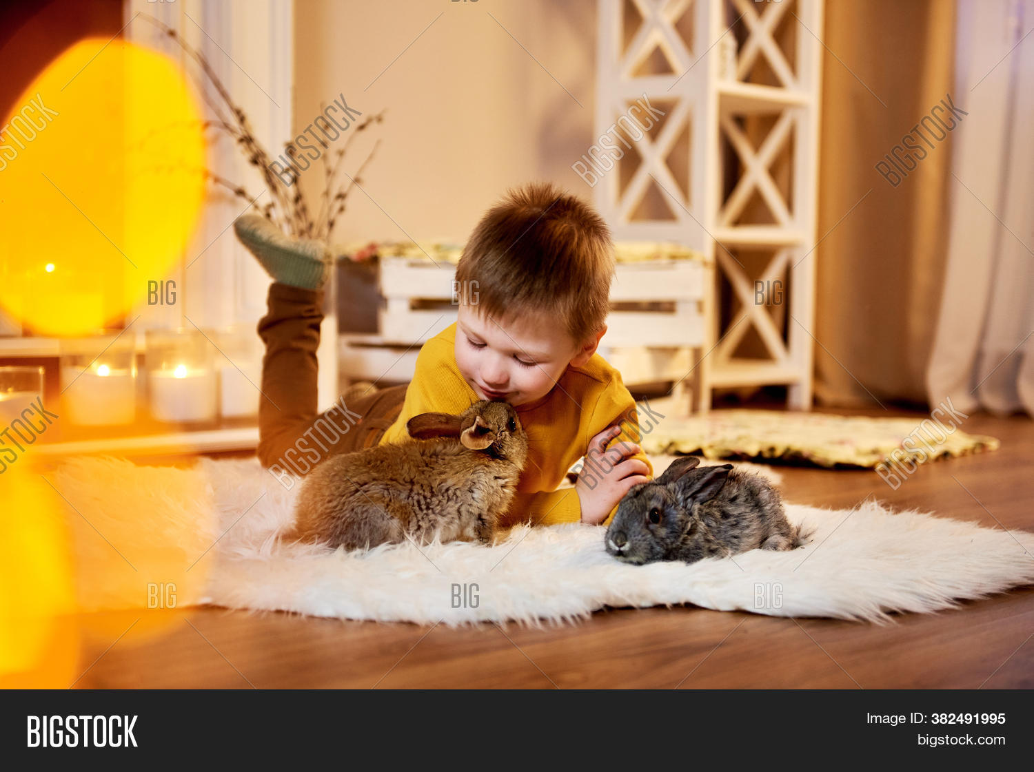 Little Boy Rabbits. Image & Photo (Free Trial) | Bigstock