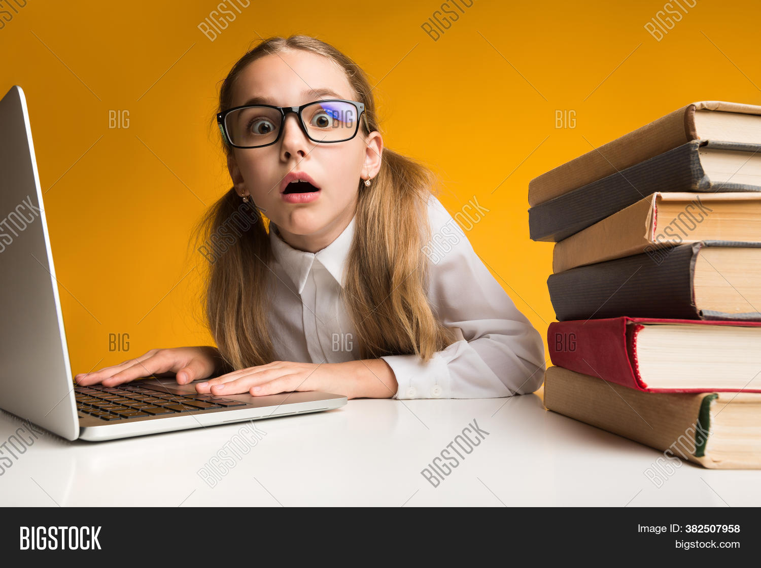 Overwhelmed Schoolgirl Image & Photo (Free Trial) | Bigstock