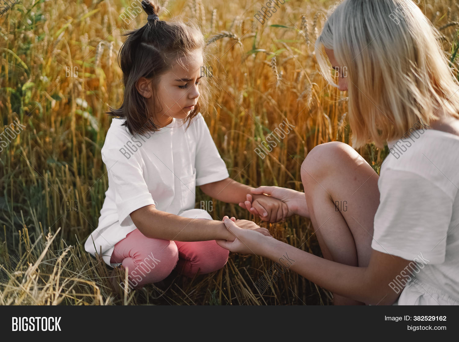Girls Praying Holding Image & Photo (Free Trial) | Bigstock
