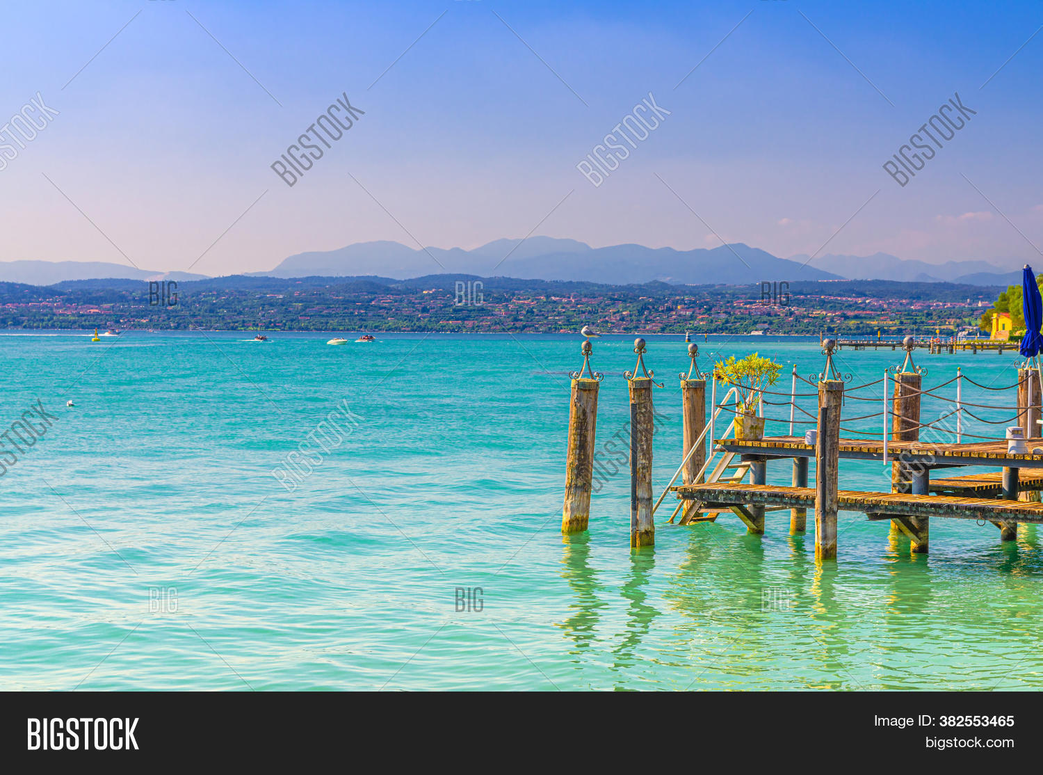 Garda Lake Blue Azure Image & Photo (Free Trial) | Bigstock