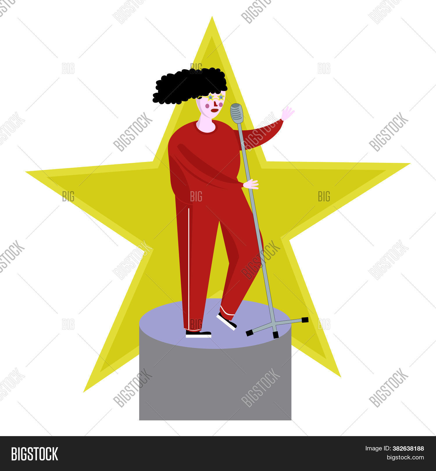 Singer Tracksuit Sings Image & Photo (Free Trial) | Bigstock