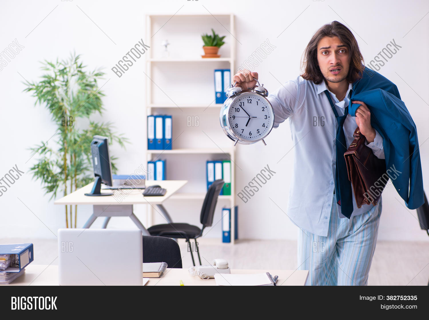 Male Employee Coming Image & Photo (Free Trial) | Bigstock