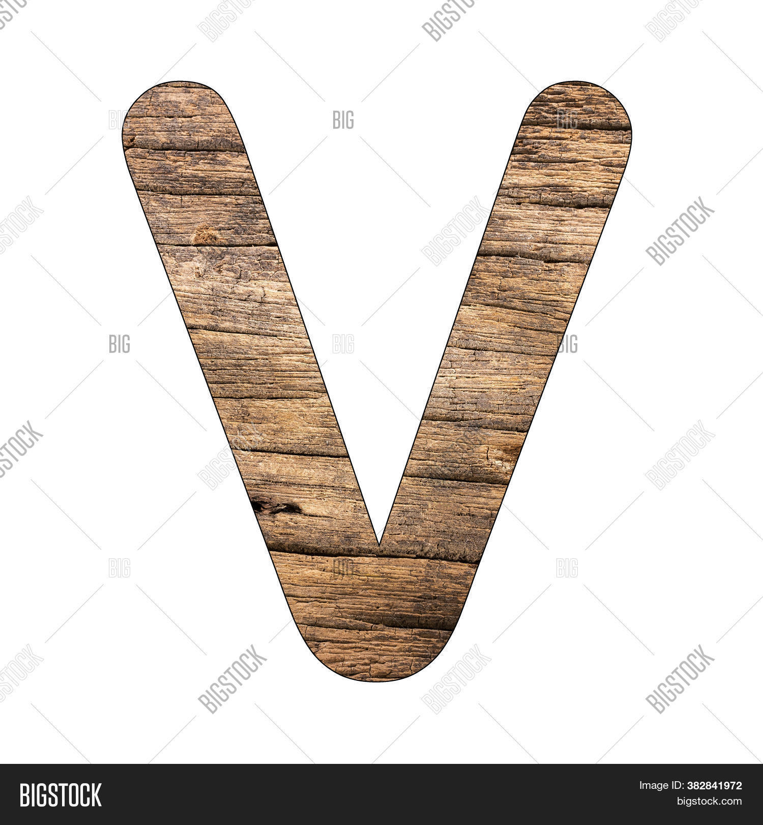 Alphabet Letter V On Image & Photo (Free Trial) | Bigstock
