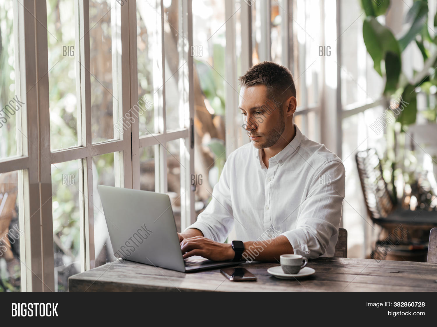 Young Man Working On Image & Photo (Free Trial) | Bigstock