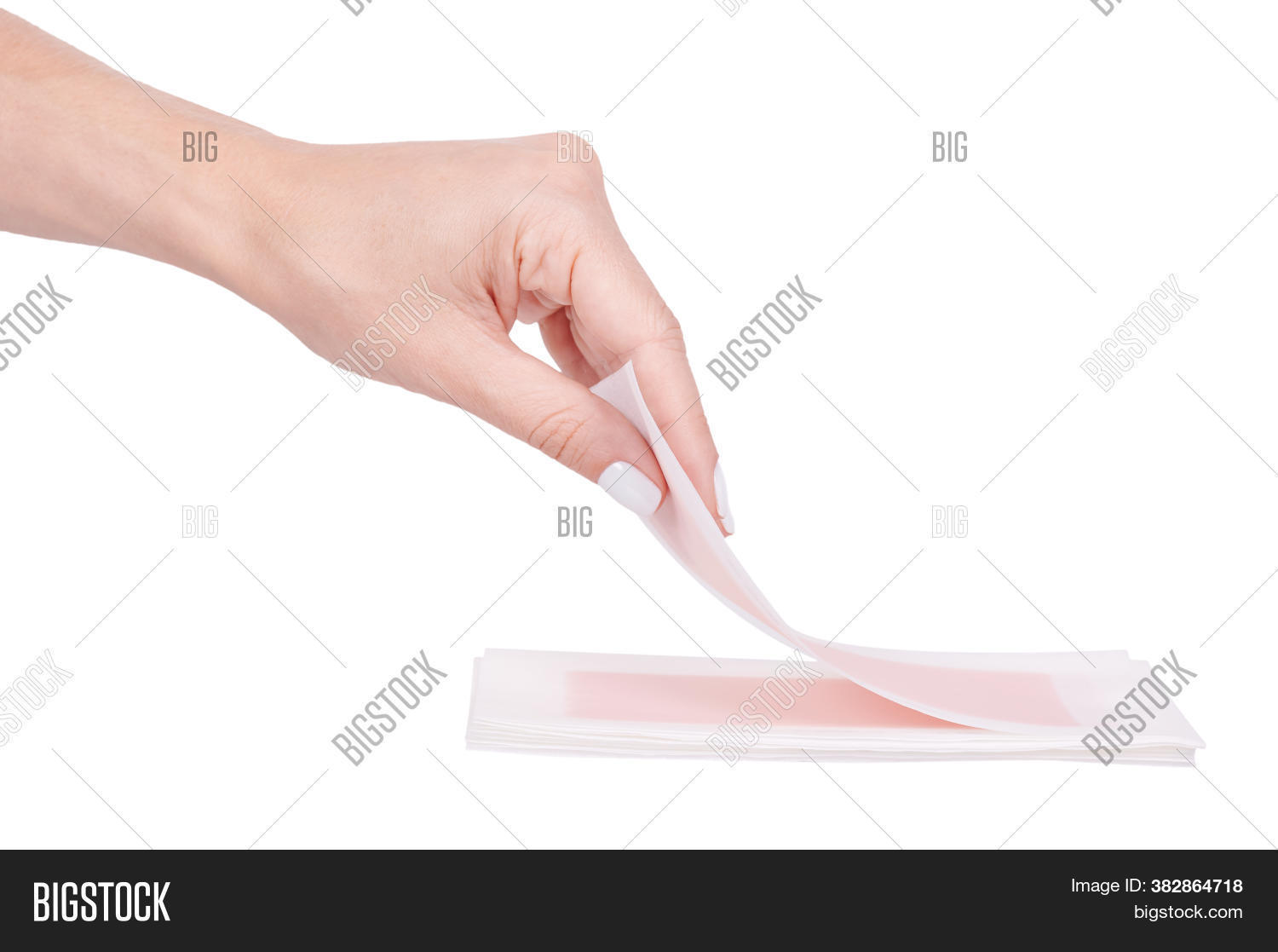 Hand Paper Wax Strip Image & Photo (Free Trial) | Bigstock