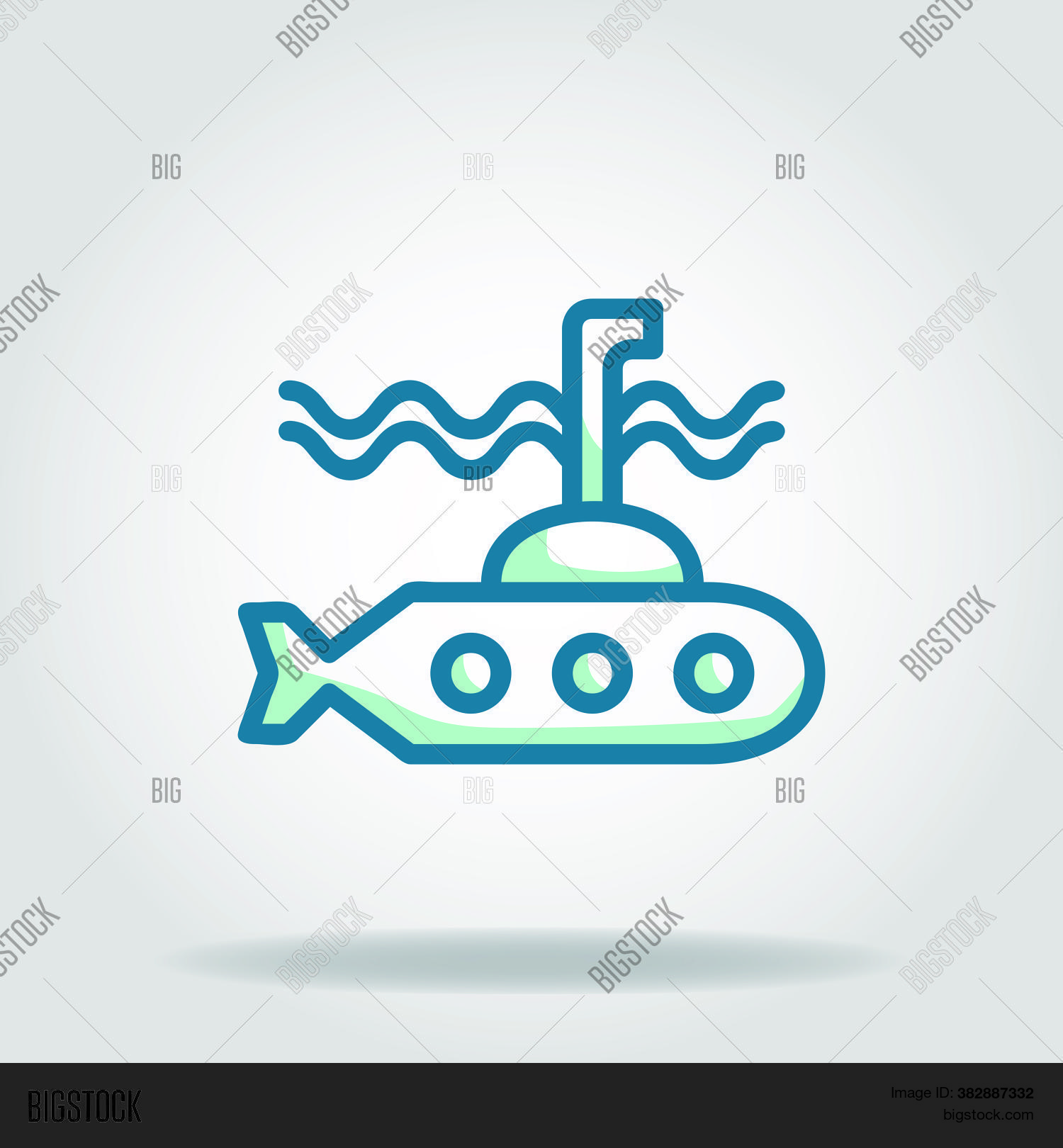 Logo Symbol Submarine Vector & Photo (Free Trial) | Bigstock