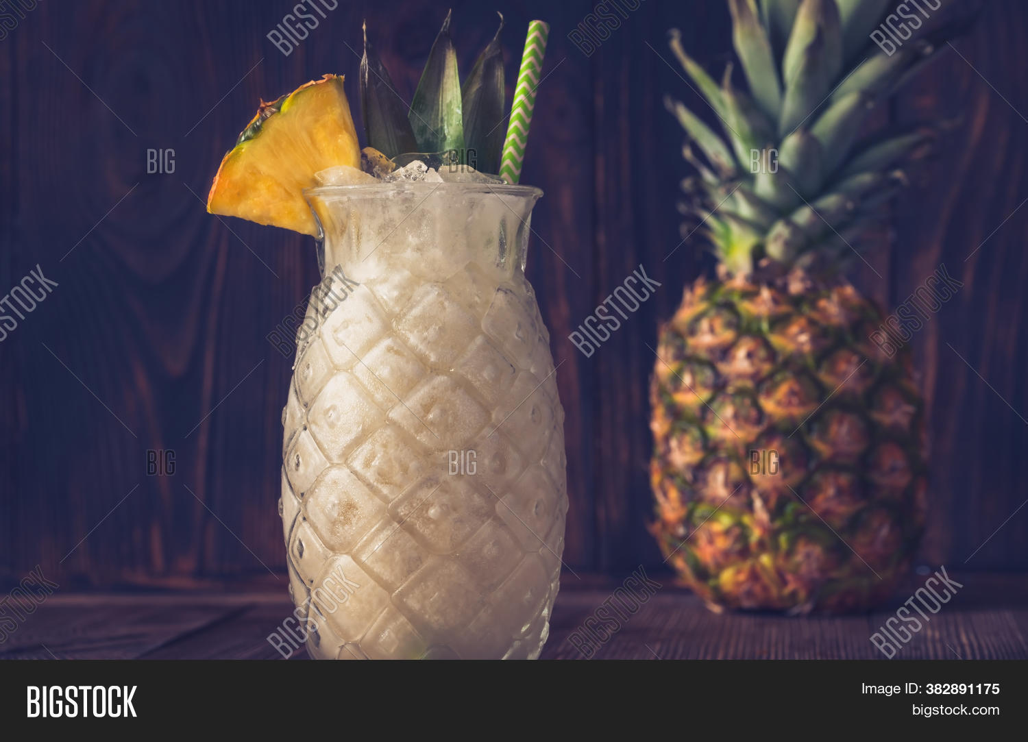 Glass Pina Colada Image & Photo (Free Trial) | Bigstock
