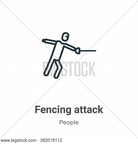 Fencing Attack Icon Vector & Photo (Free Trial) | Bigstock