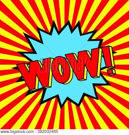 Wow Pop-art Explosion Vector & Photo (Free Trial) | Bigstock