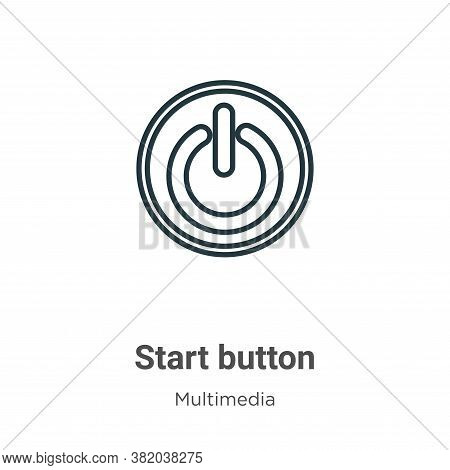 Start Button Icon Vector & Photo (Free Trial) | Bigstock