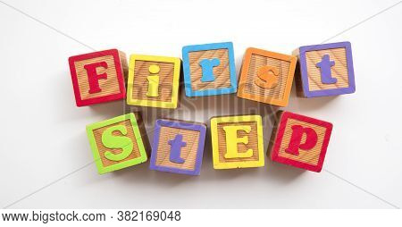 First Step Word Made Image & Photo (Free Trial) | Bigstock