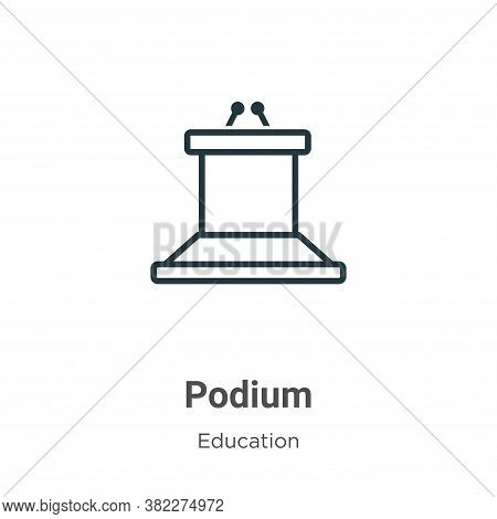 Podium Icon Isolated Vector & Photo (Free Trial) | Bigstock