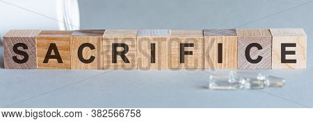 Word Sacrifice Written Image & Photo (Free Trial) | Bigstock