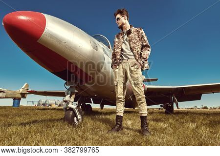 Handsome Man Pilot Image & Photo (Free Trial) | Bigstock